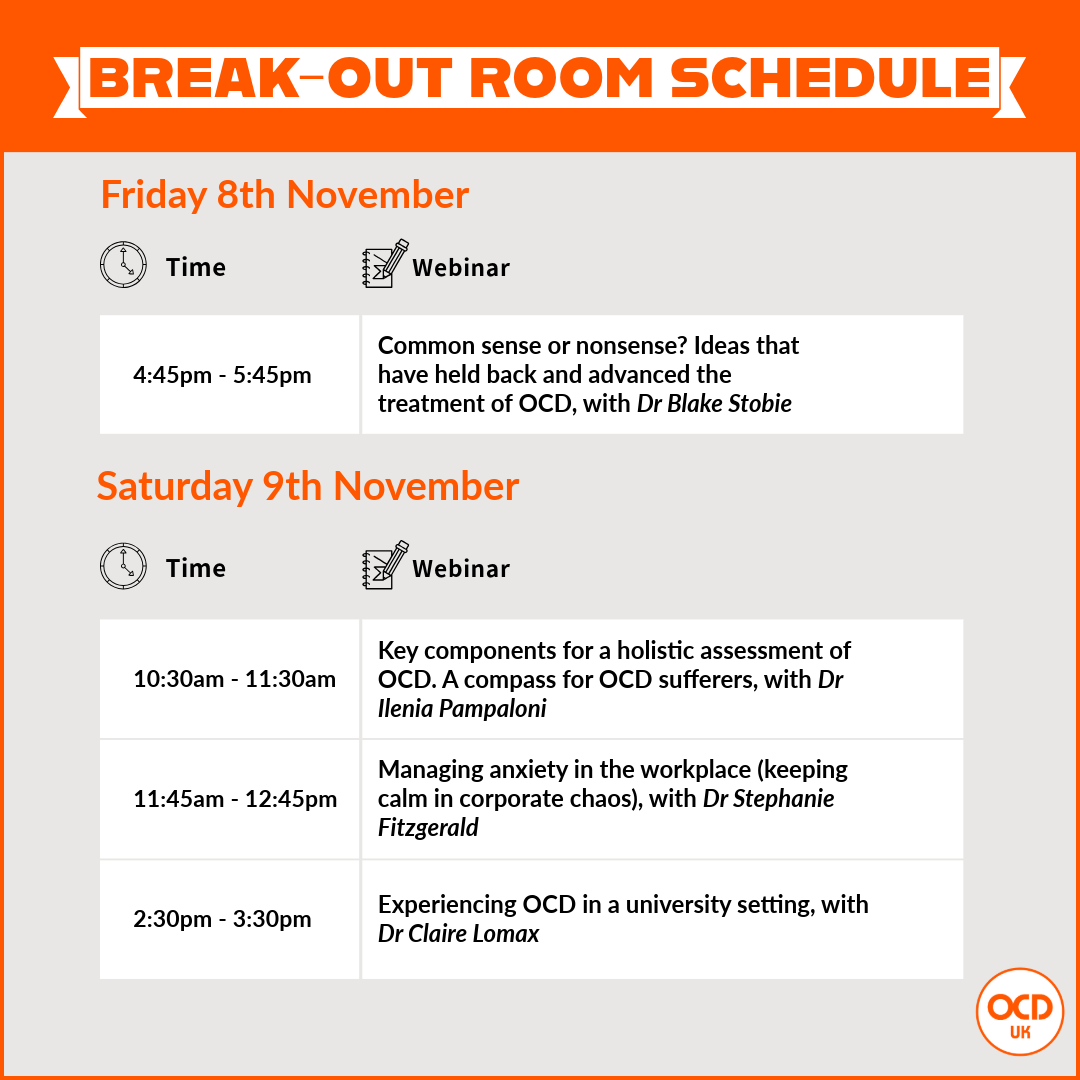 Free online OCD Conference - Fri 8th and Sat 9th November - Obsessive-Compulsive Disorder (OCD ...